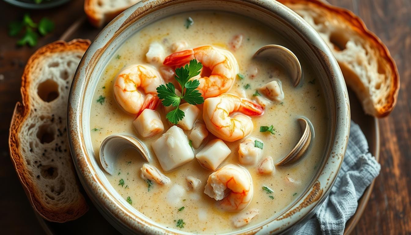 Creamy Seafood Chowder Soup: A 5 Stars Comforting Delight